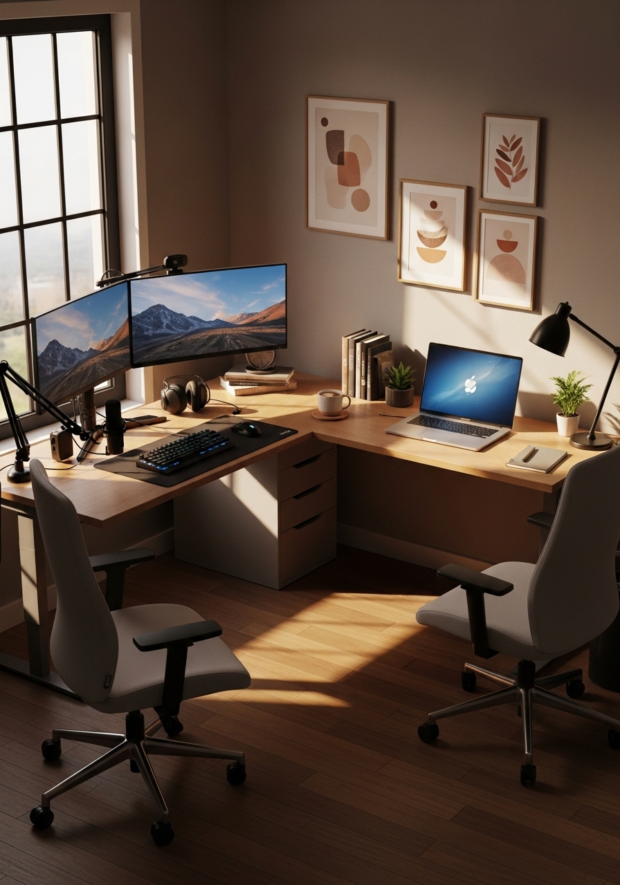 Office For Two People Layout: 21 Smart & Stylish Ideas