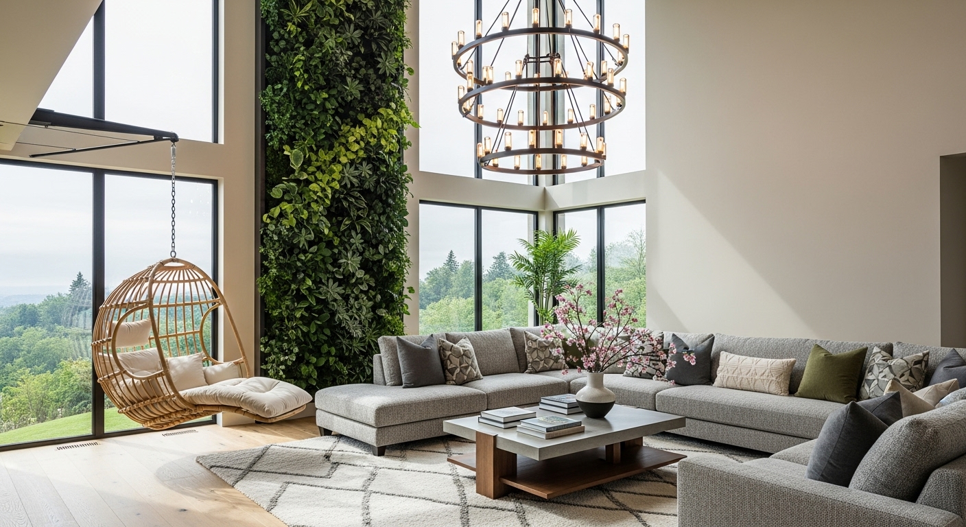Double Height Living Room: 21 Ideas To Make Your Space Jaw-Droppingly ...